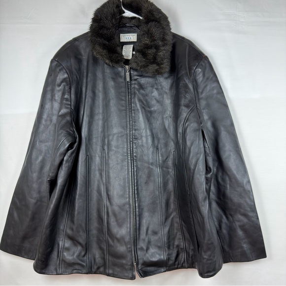 Convington | Jackets & Coats | Covington Genuine Leather Jacket Zip Out ...